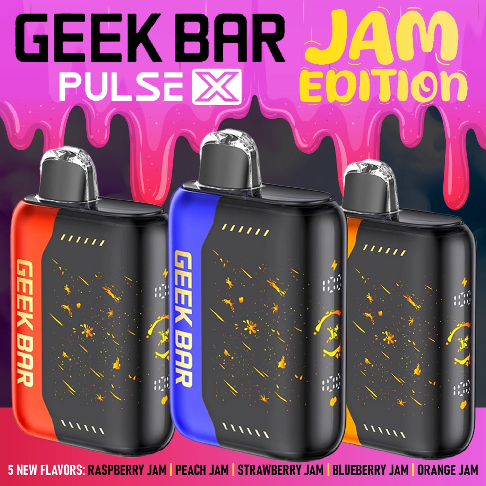 New Geek Bar Pulse X Jam Flavors - April 2025 Announcement